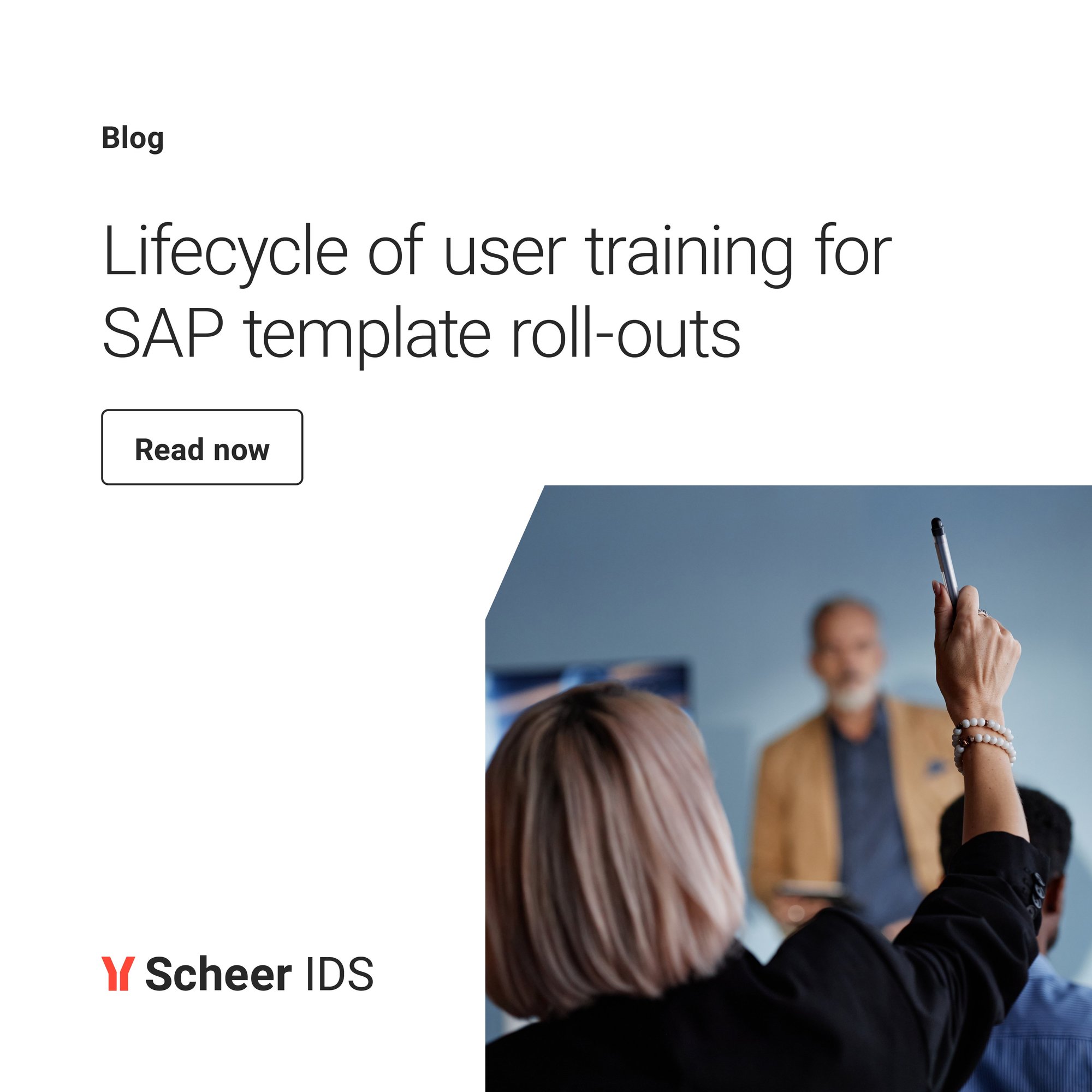 Learning lifecycle for an SAP template roll-out | Scheer IDS