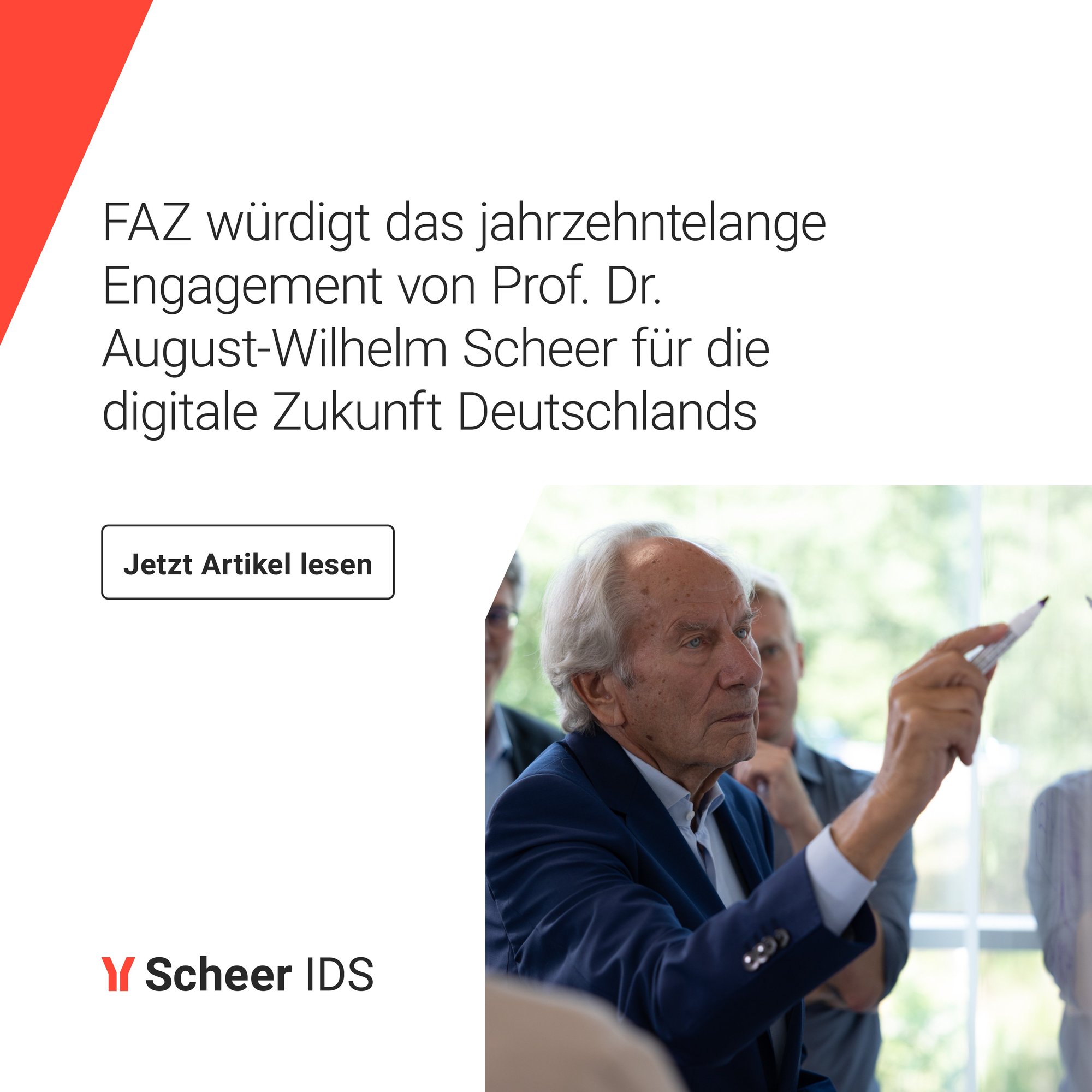 Prof. Dr. August-Wilhelm Scheer als digitaler Vordenker gewürdigt