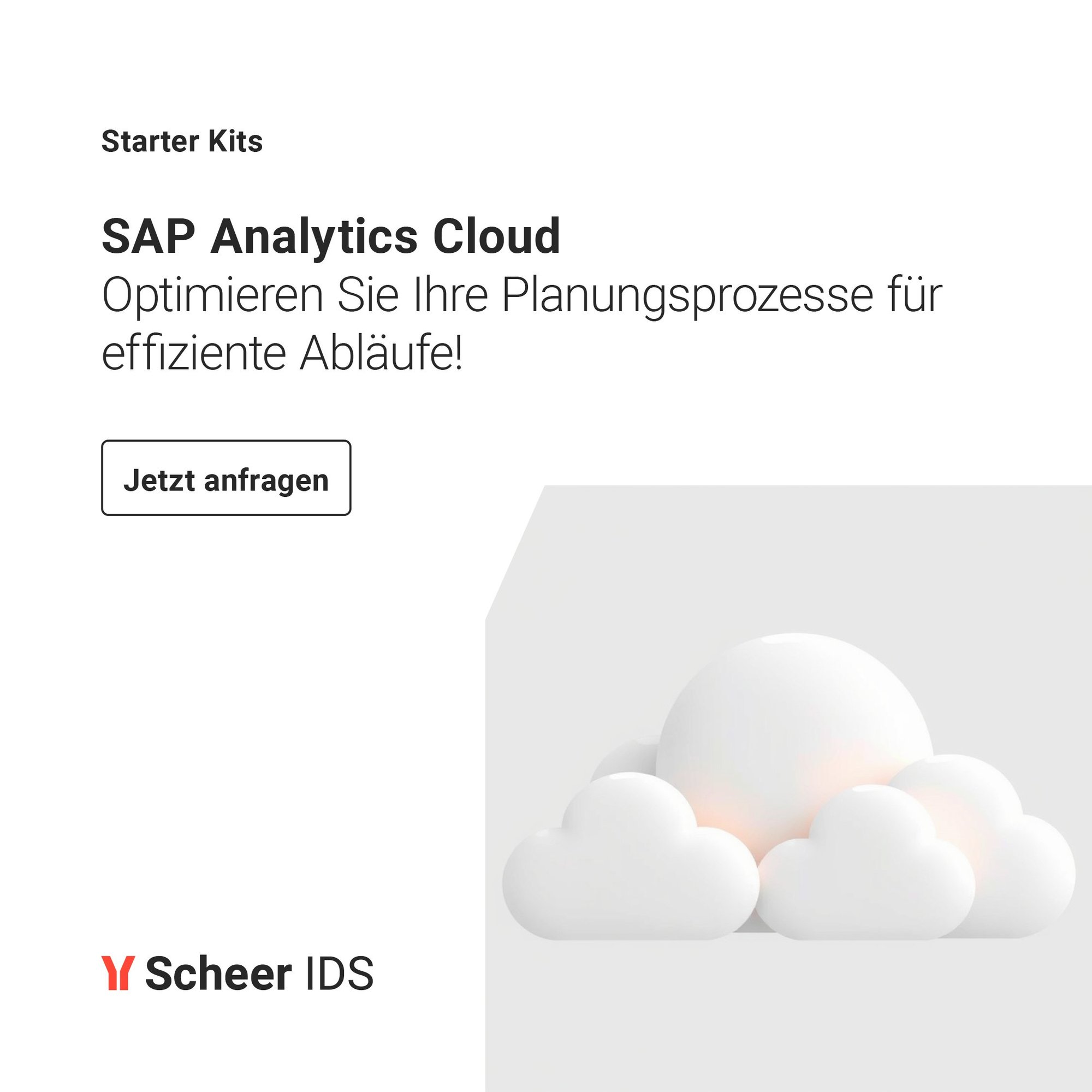 SAP Analytics Cloud - Starter Kits | Scheer IDS