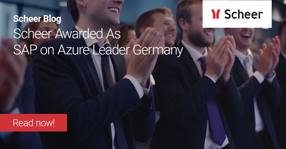 Scheer awarded as SAP on Azure Leader Germany | Scheer IDS