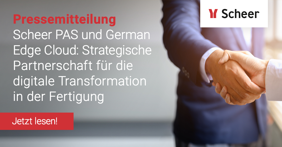 Scheer PAS und German Edge Cloud: Strategische Partnerschaft für die digitale Transformation in ...