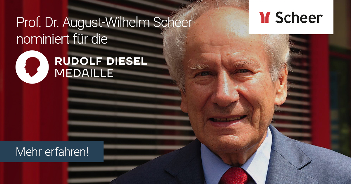 Prof. Dr. August-Wilhelm Scheer für Rudolf-Diesel-Medaille nominiert