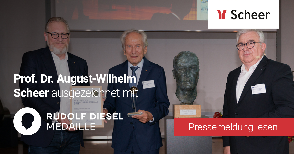 Prof. Dr. August-Wilhelm Scheer mit Rudolf-Diesel-Medaille ausgezeichnet