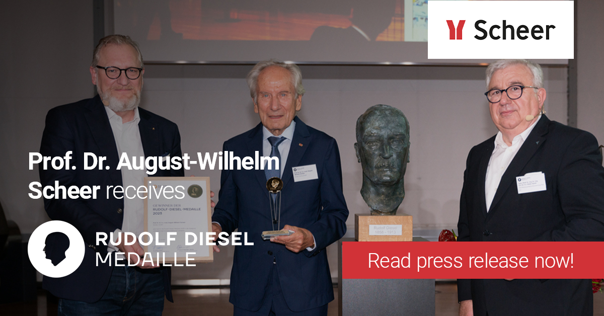 Prof. Dr. Dr. h.c. mult. August-Wilhelm Scheer receives Rudolf Diesel Medal