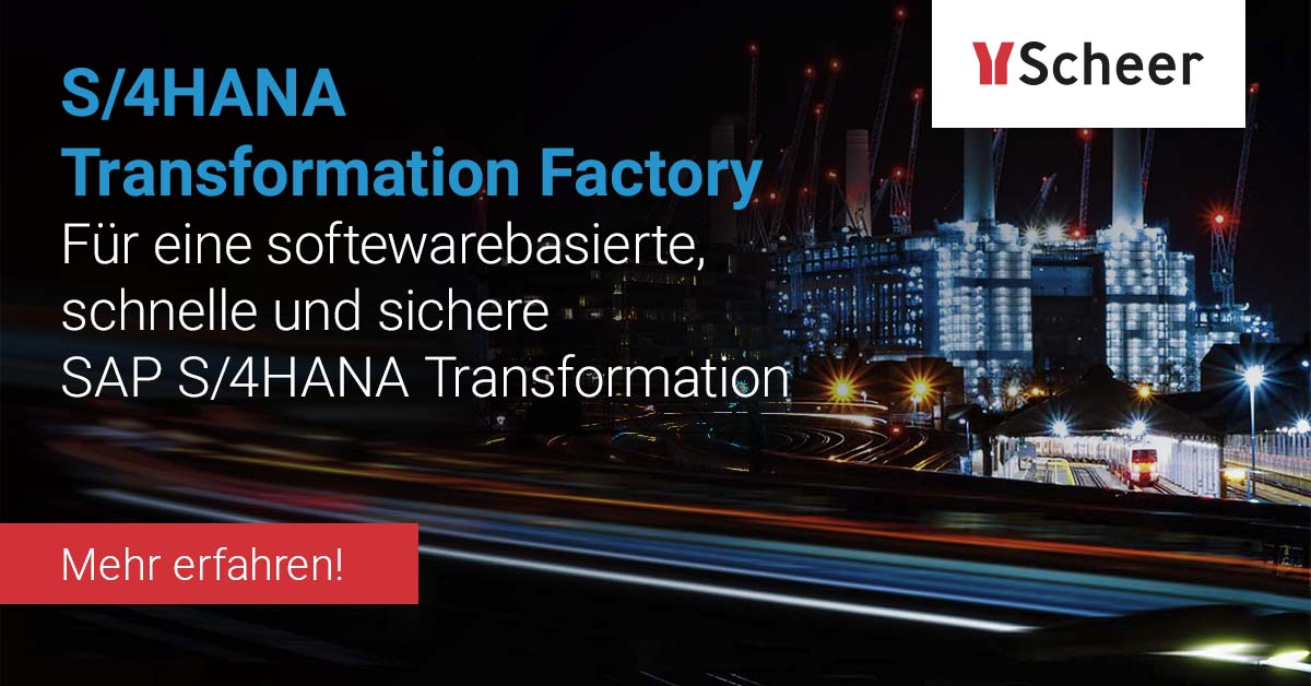 S/4HANA Transformation Factory | Scheer IDS