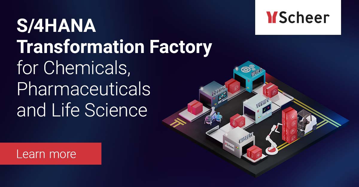 S/4HANA Transformation Factory for chemicals pharmaceutical, and life ...