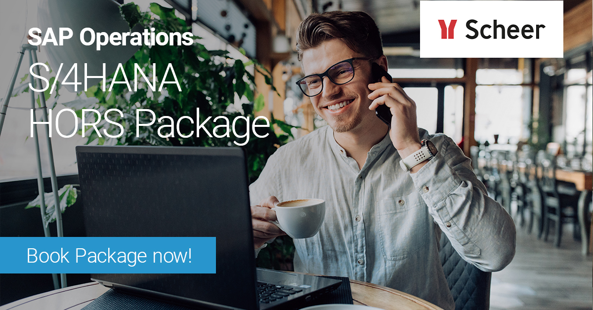 Contact form S/4HANA HORS Package | Scheer IDS