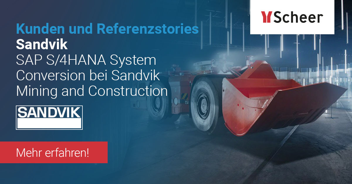 Customer Success Story | Sandvik | Scheer IDS