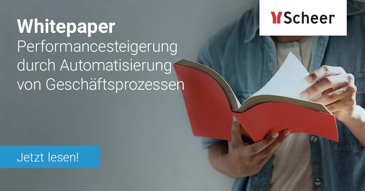 Whitepaper - Performancesteigerung durch Automatisierung von Geschäftsprozessen | Scheer IDS