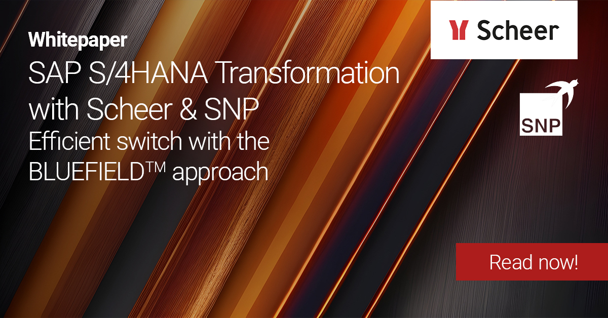 Scheer Whitepaper | SAP S/4HANA Transformation with SNP and Scheer