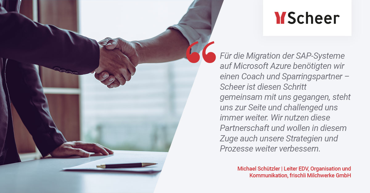 Customer Success Story | frischli & Scheer | Scheer IDS