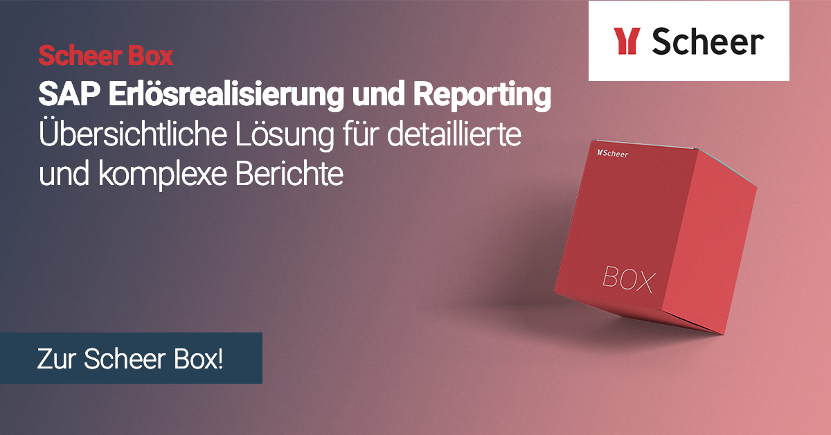 Scheer Box: SAP Erlösrealisierung und Reporting | Scheer IDS