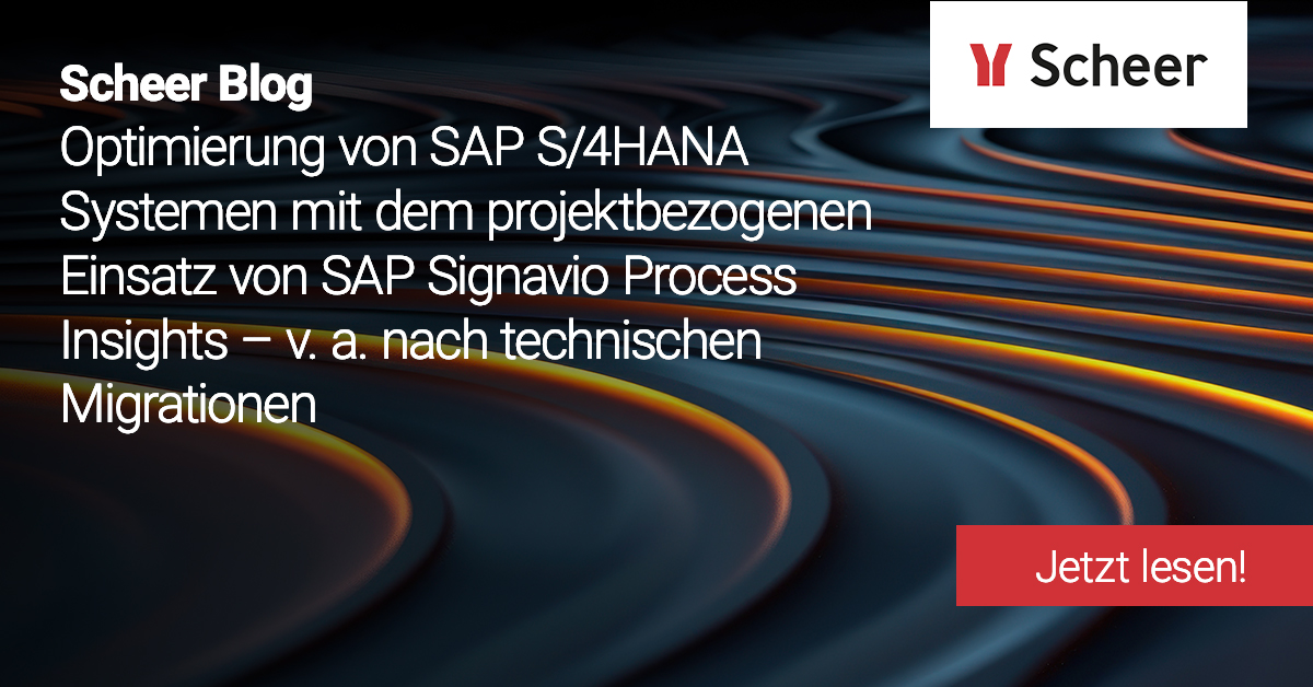Optimierung von SAP S/4HANA Systemen mit dem projektbezogenen Einsatz von SAP Signavio Process ...