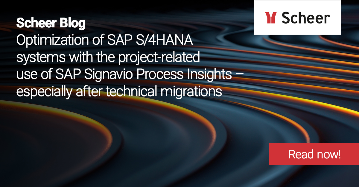 Optimization of SAP S/4HANA systems with the project-related use of SAP Signavio Process ...